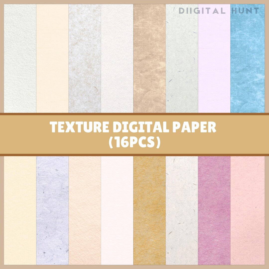 Texture Digital Paper | 16 Patterns | Background Pack | Instant Digital ...