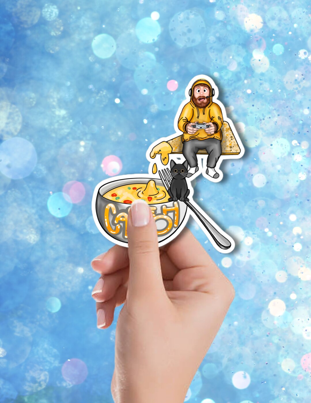 Caseoh Inspired Funny Meme Stickers Twitch Streamer Inspired Decals ...