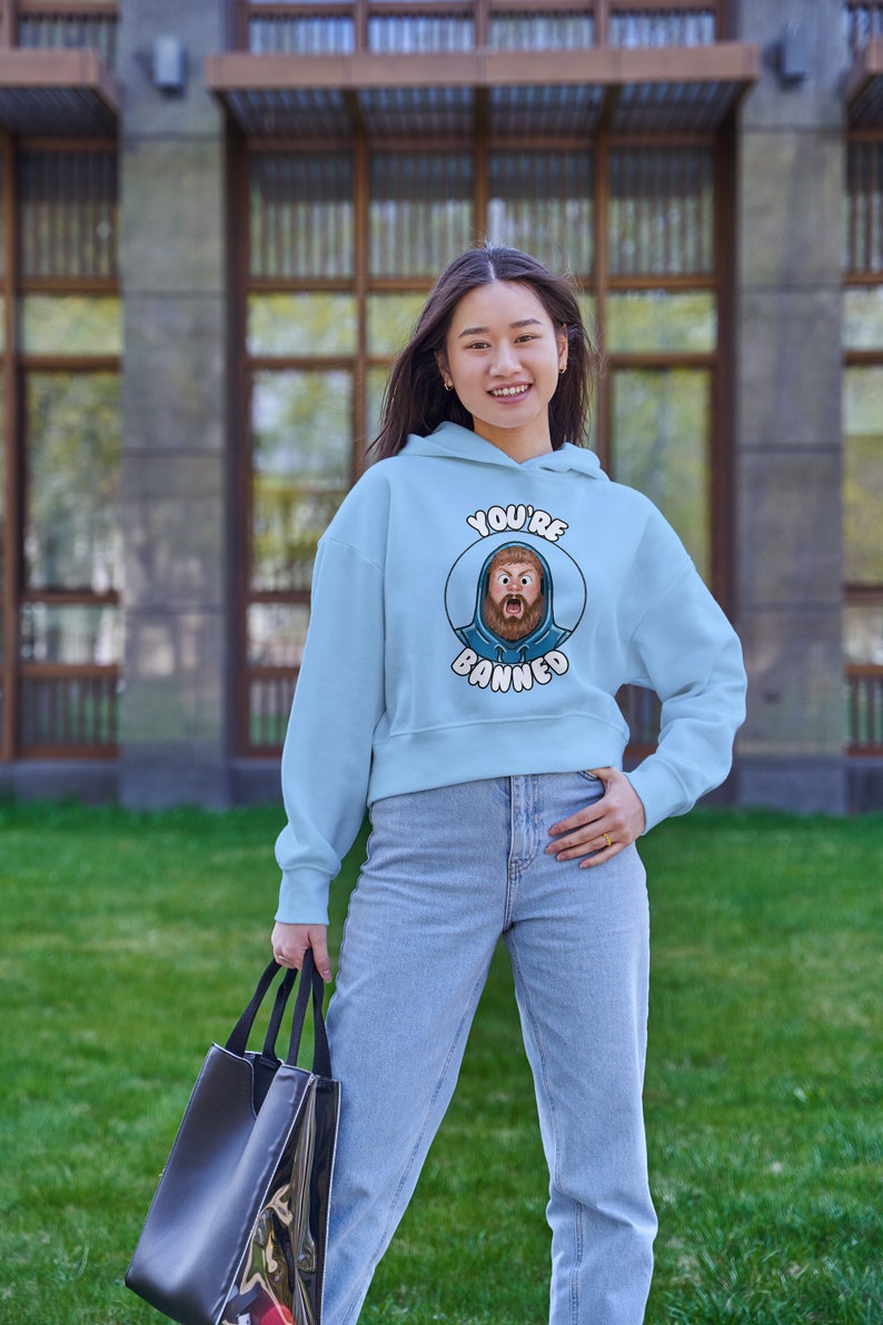 You're Banned Caseoh Inspired Hoodie | Graphic Print Sweatshirt ...