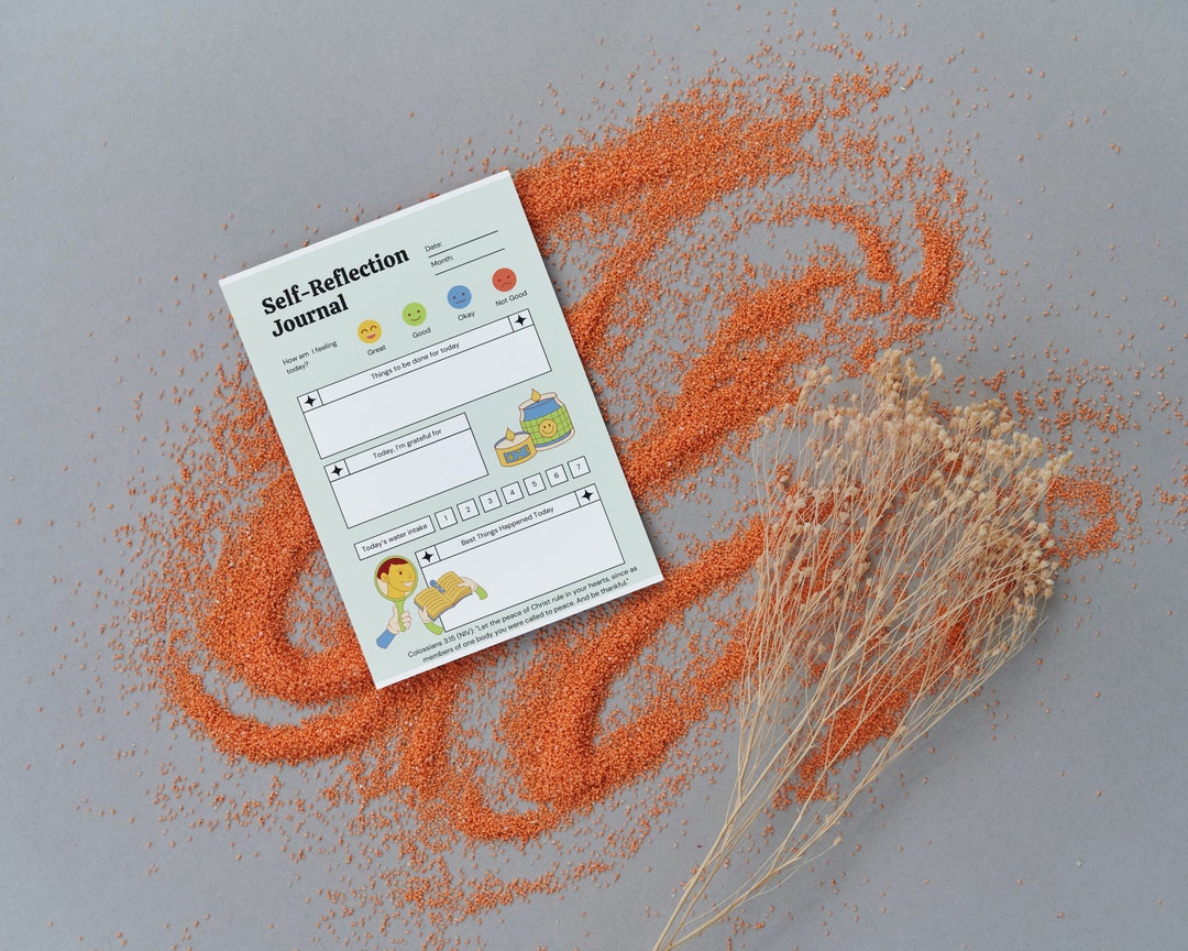 Editable Self-reflection Pages, Personalized Reflection Journal, Canva ...