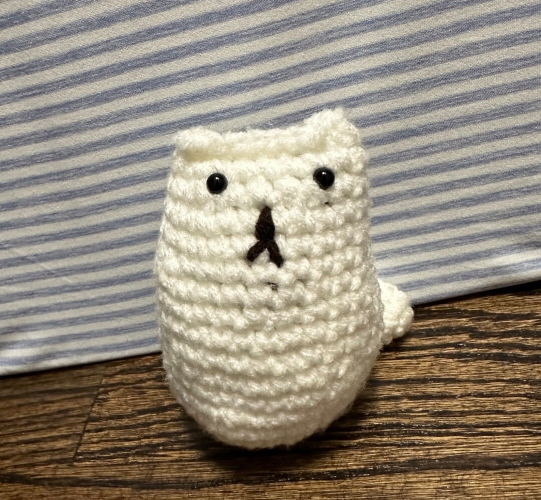 Crocheted Bobble Cat - Etsy