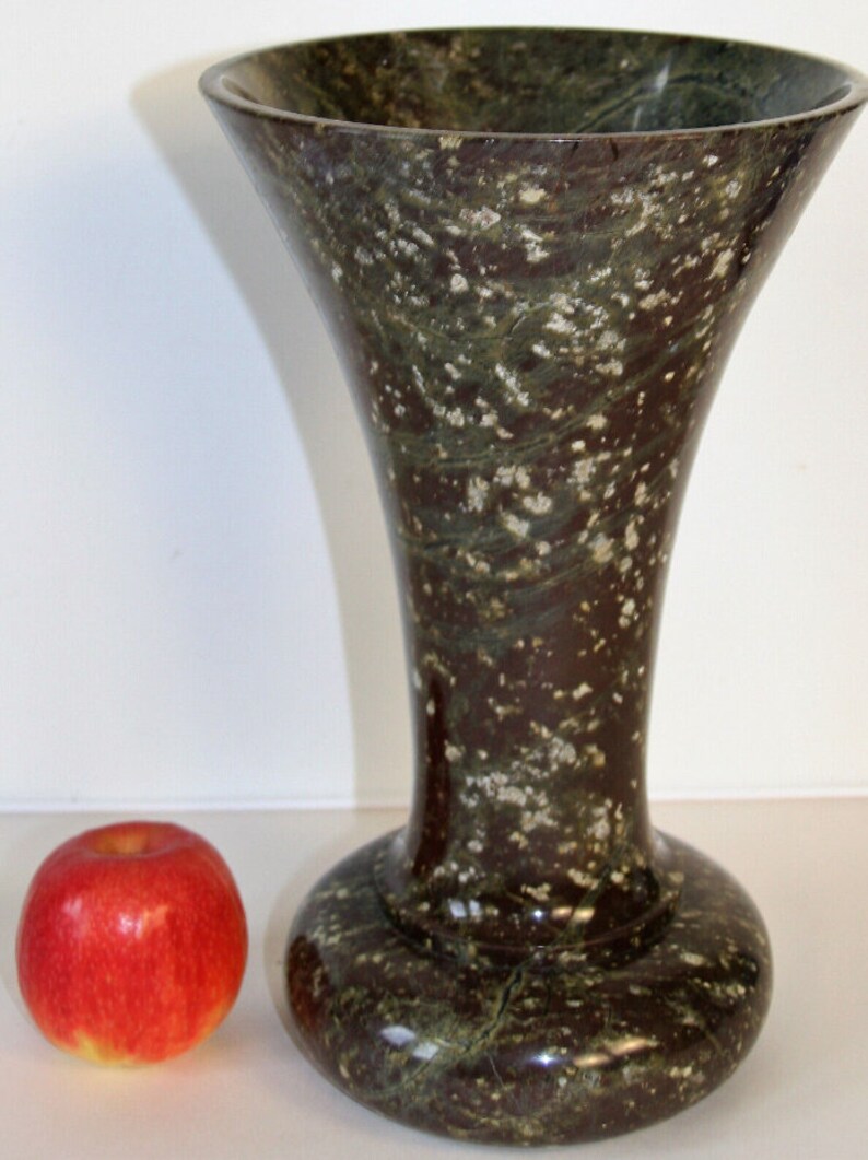 Vintage Large Natural Pure Marble Stone Flower Vase - Etsy