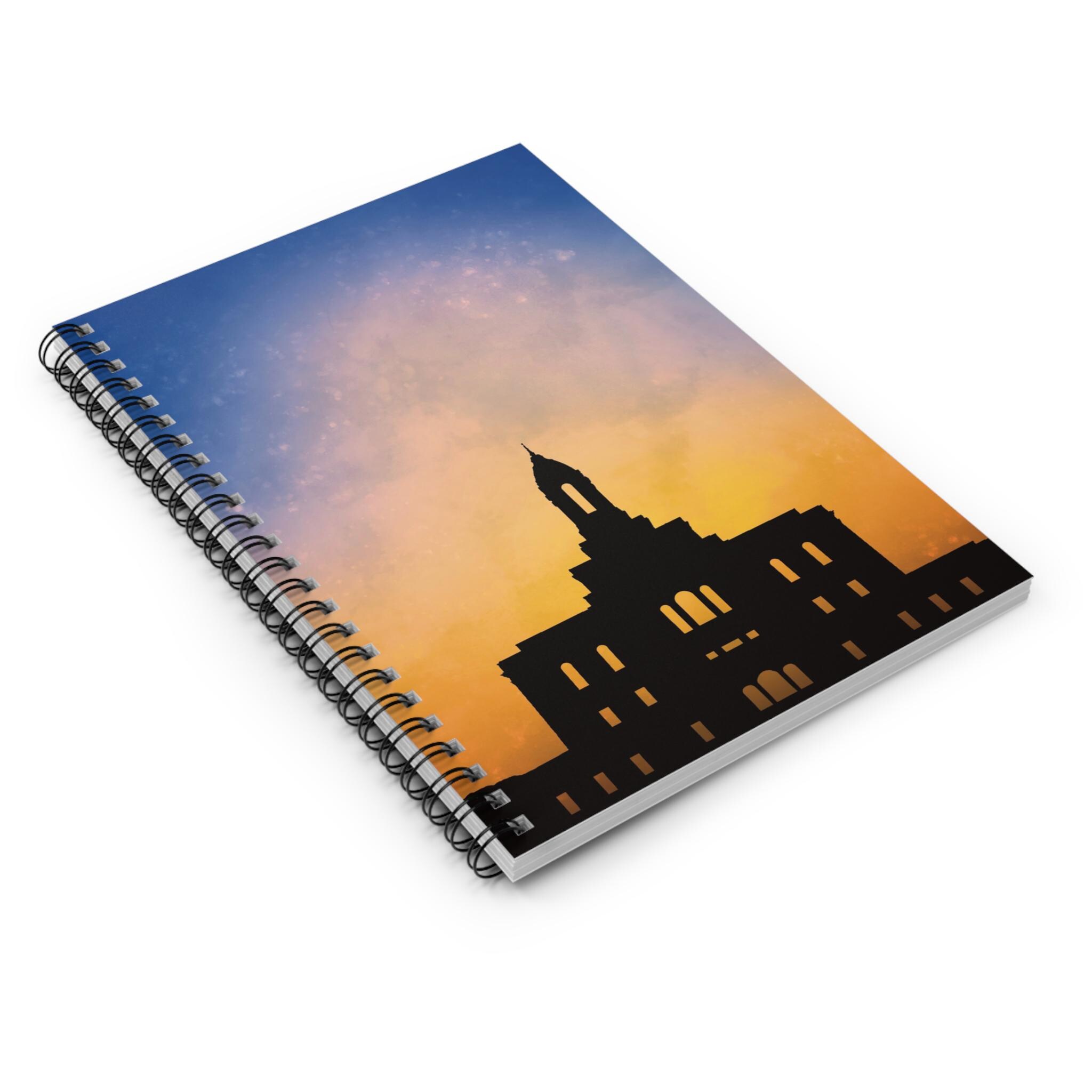 Deseret Peak Temple Journal - LDS Ruled Spiral Notebook - Etsy