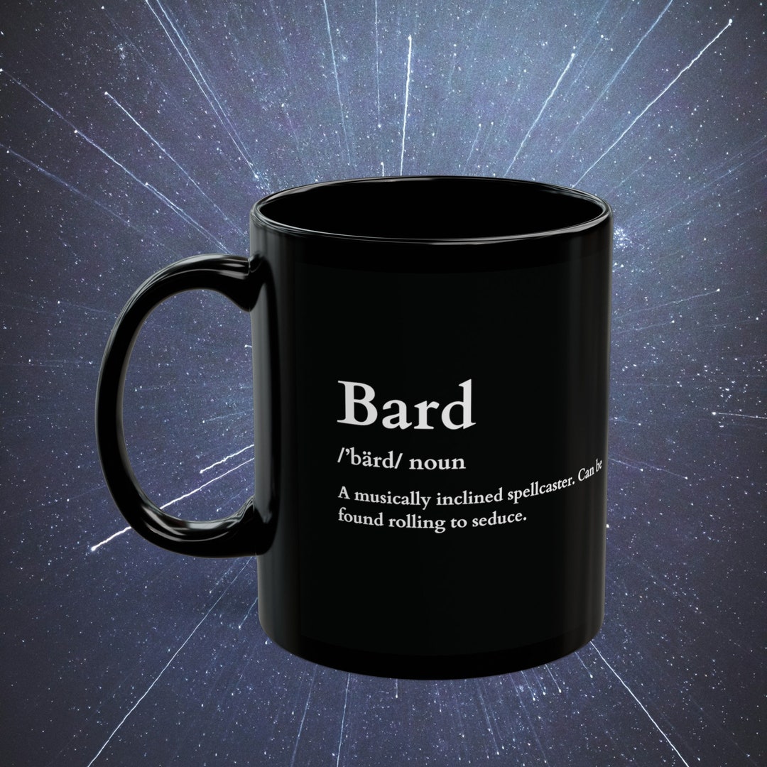 Bard 11oz Black Mug, Dnd, Dungeons and Dragons, D&d Class - Etsy