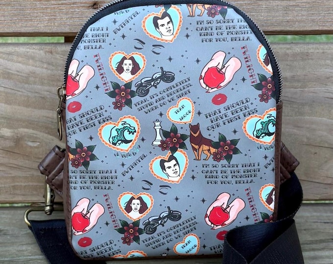 Team Jacob Inspired Twilight Crossbody Bag | Handmade Bookish Werewolf ...