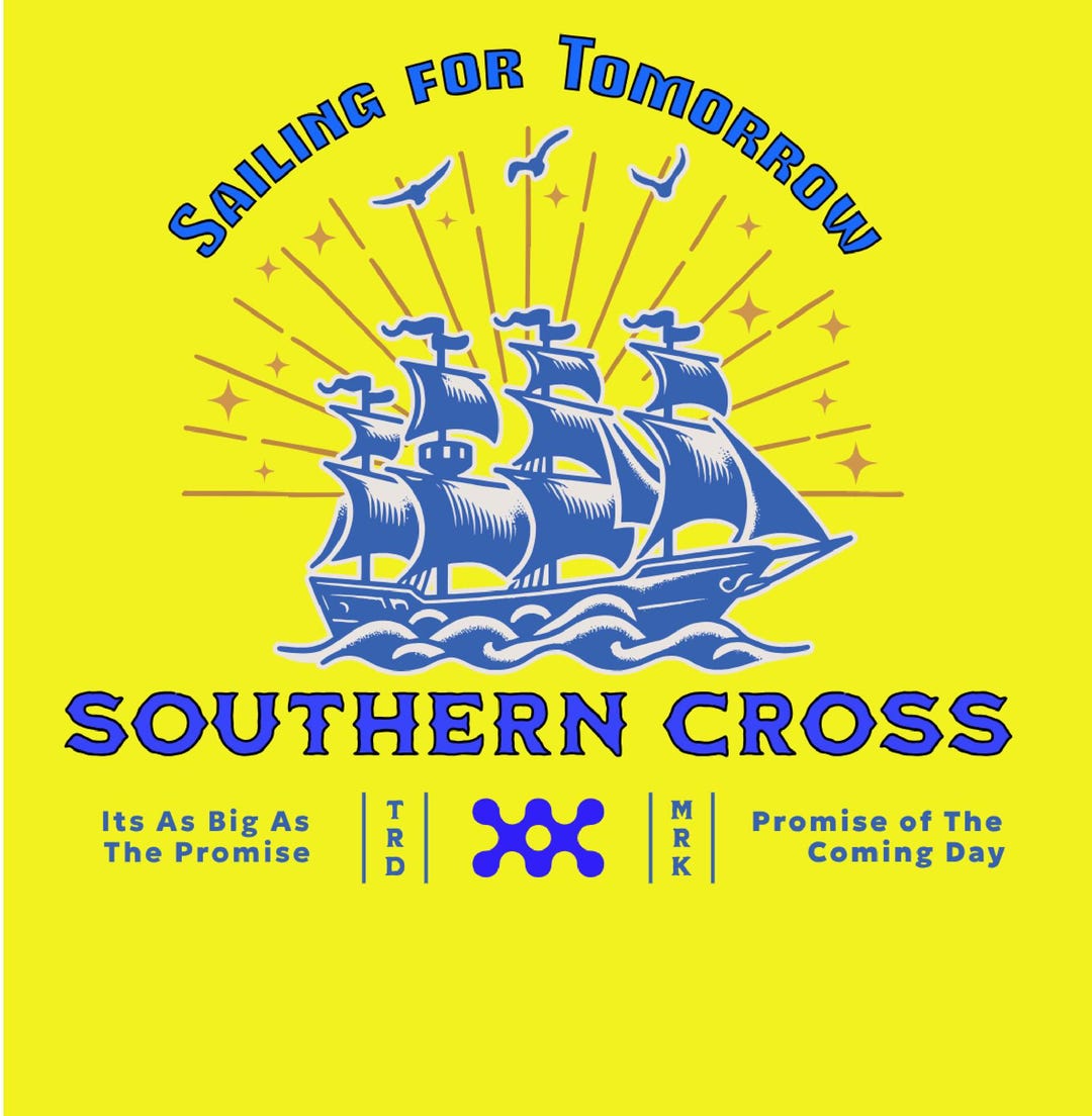 Nautical Sailing Southern Cross Ship Png Design Sailing for Tomorrow is ...