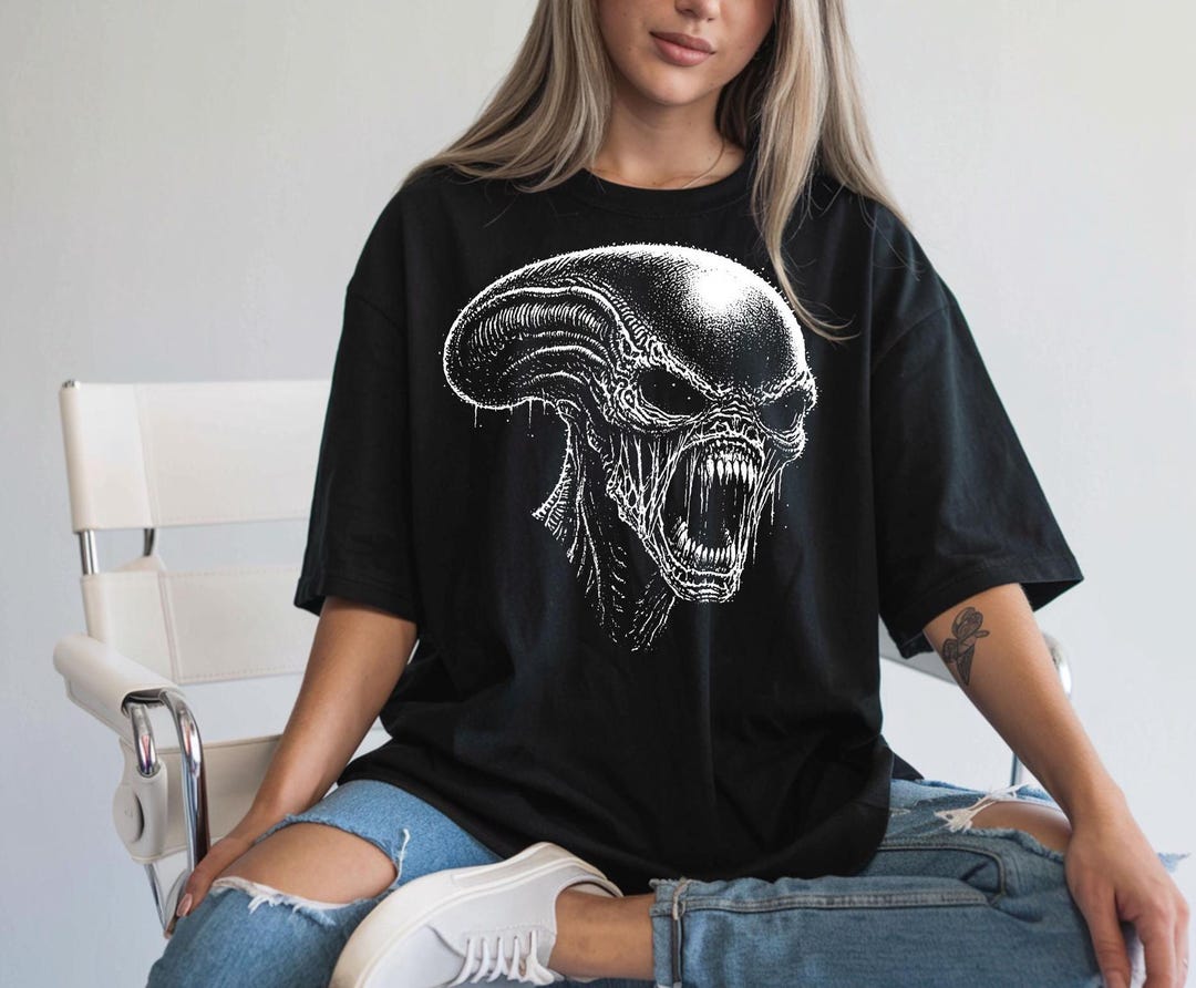 Scary Alien PNG, Popular Horror Genre, Sci Fi Fan Gift, Alien Movie ...