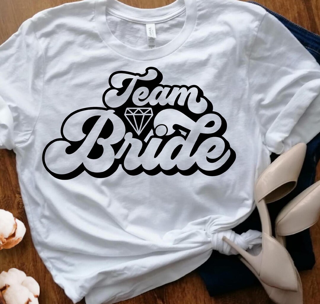 Retro Team Bride Diamond - Png Svg Eps Dxf Pdf Digital Download ...
