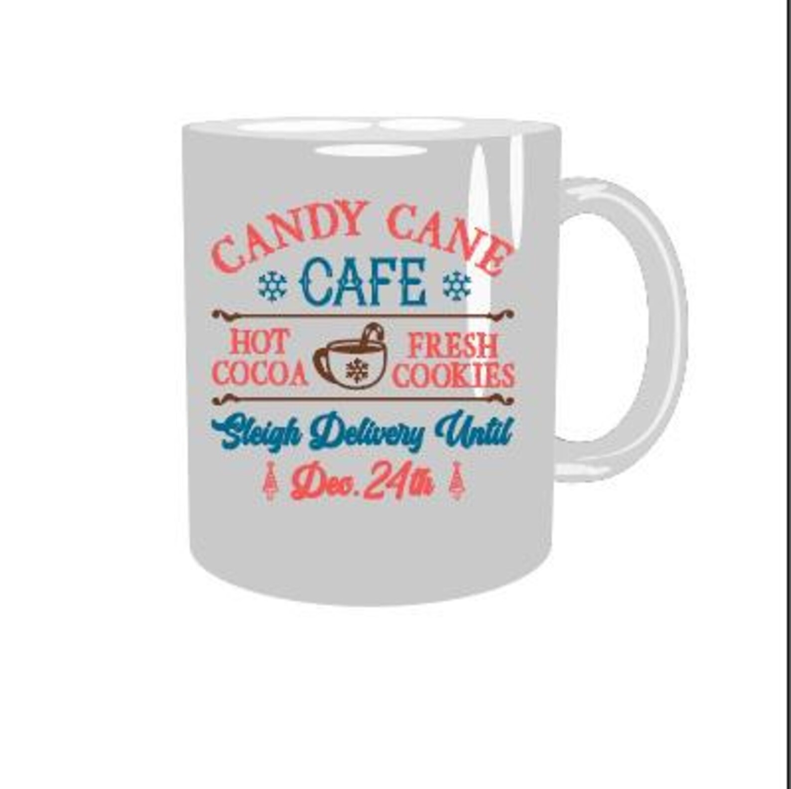 Candy Cane Cafe SVG Christmas SVG Digital Download - Etsy