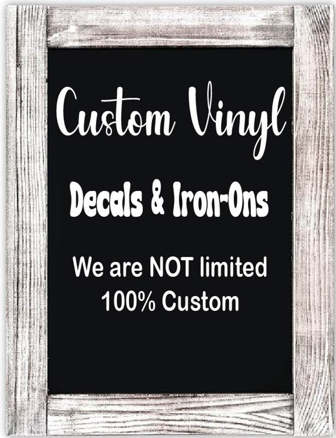Custom Vinyl Decals and T-shirt Iron Ons - Etsy