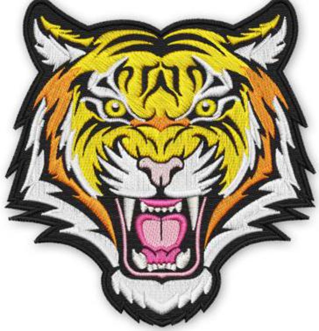 Roaring Tiger Machine Embroidery - Etsy