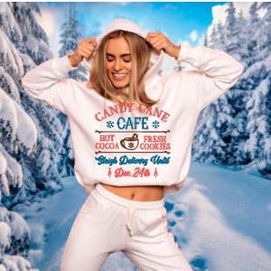 Candy Cane Cafe SVG Christmas SVG Digital Download - Etsy