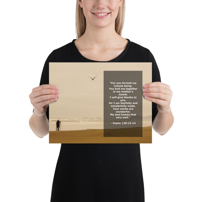 Psalm 139 Wonderfully Made Photo Verse Print Wall Art Scripture - Etsy