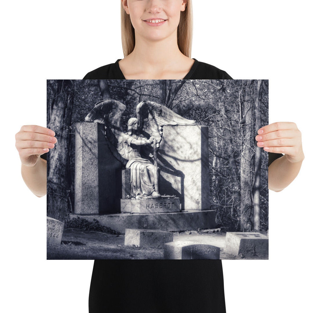 Weeping Haserot Angel of Death Victorious Photo Lakeview Cemetery ...