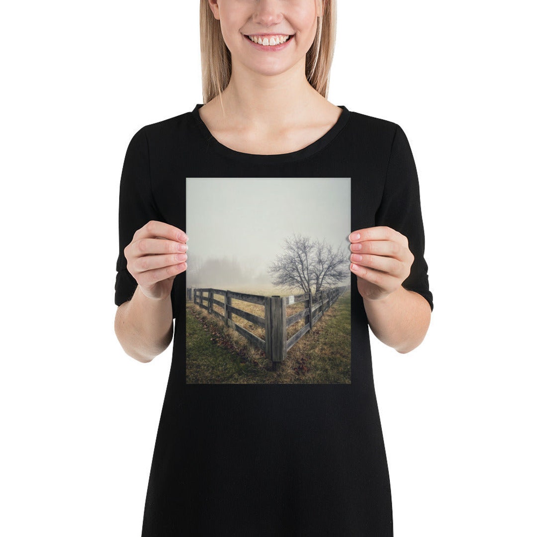 Scenic Fence Print - Etsy