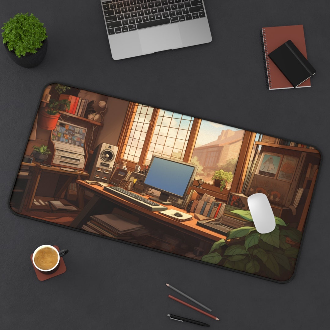 Cozy Desk Mat/lofi Desk Mat/japanese Desk Mat/japanese Room Desk Mat ...