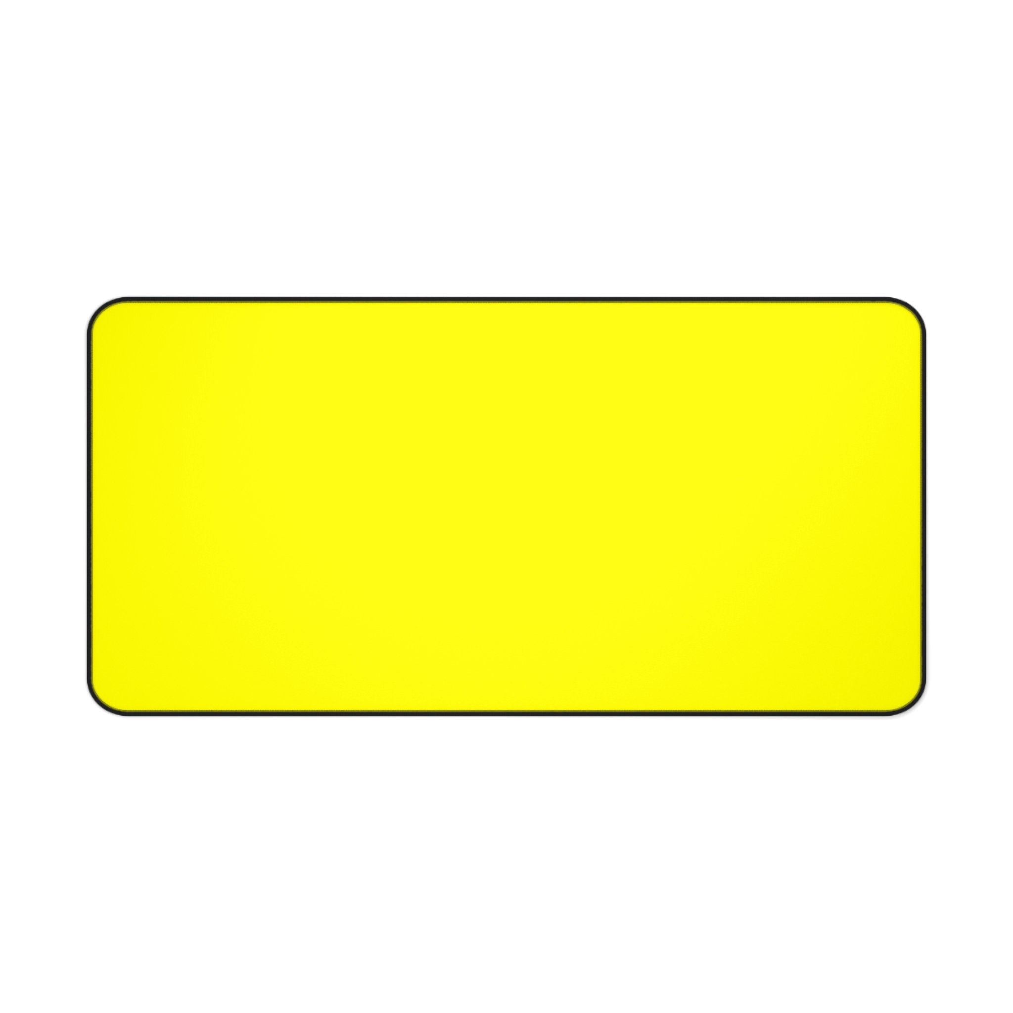 Bright Yellow Desk Mat/yellow Desk Mat/single Color Desk Mat/desk Mat ...