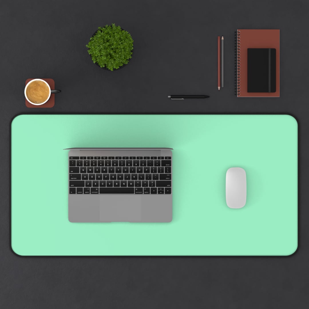 Mint Desk Mat/hex Code Desk Mat/eye Relaxing Desk Mat/green Desk Mat ...