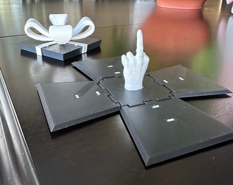 Custom Surprise Middle Finger Gift Box Gag Gift White Elephant Gift - Etsy