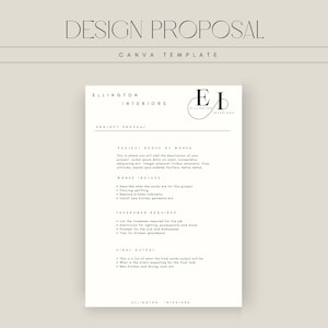 Project Proposal Template Interior Design Document Template Small ...