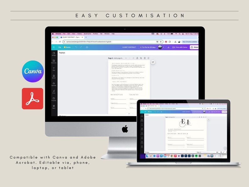 Client Intake Form Template Interior Design Client Detail Form Small ...