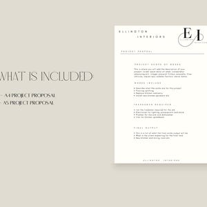 Project Proposal Template Interior Design Document Template Small ...