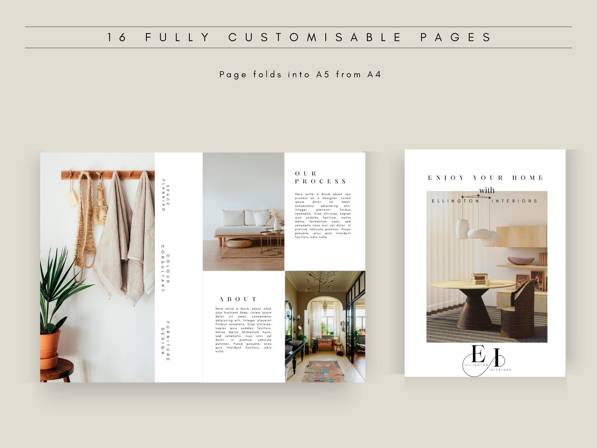 Interior Design Flyer Template Design Bifold Brochure Template Interior ...