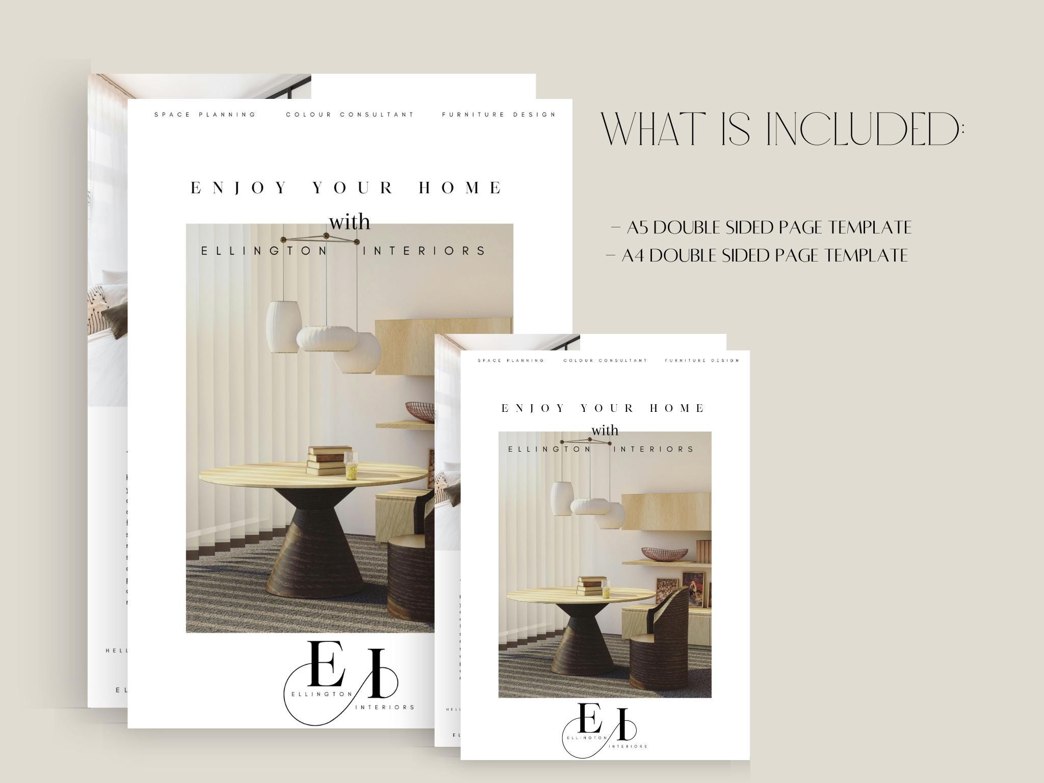 Interior Design Flyer Template Customisable Small Business Flyer Design ...