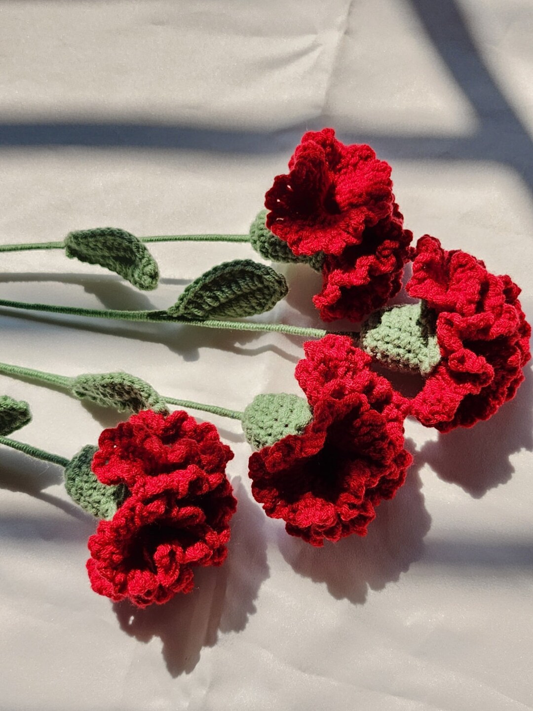 Carnation Knitting Carnation Bouquet Crochet Gillyflower Blossom ...