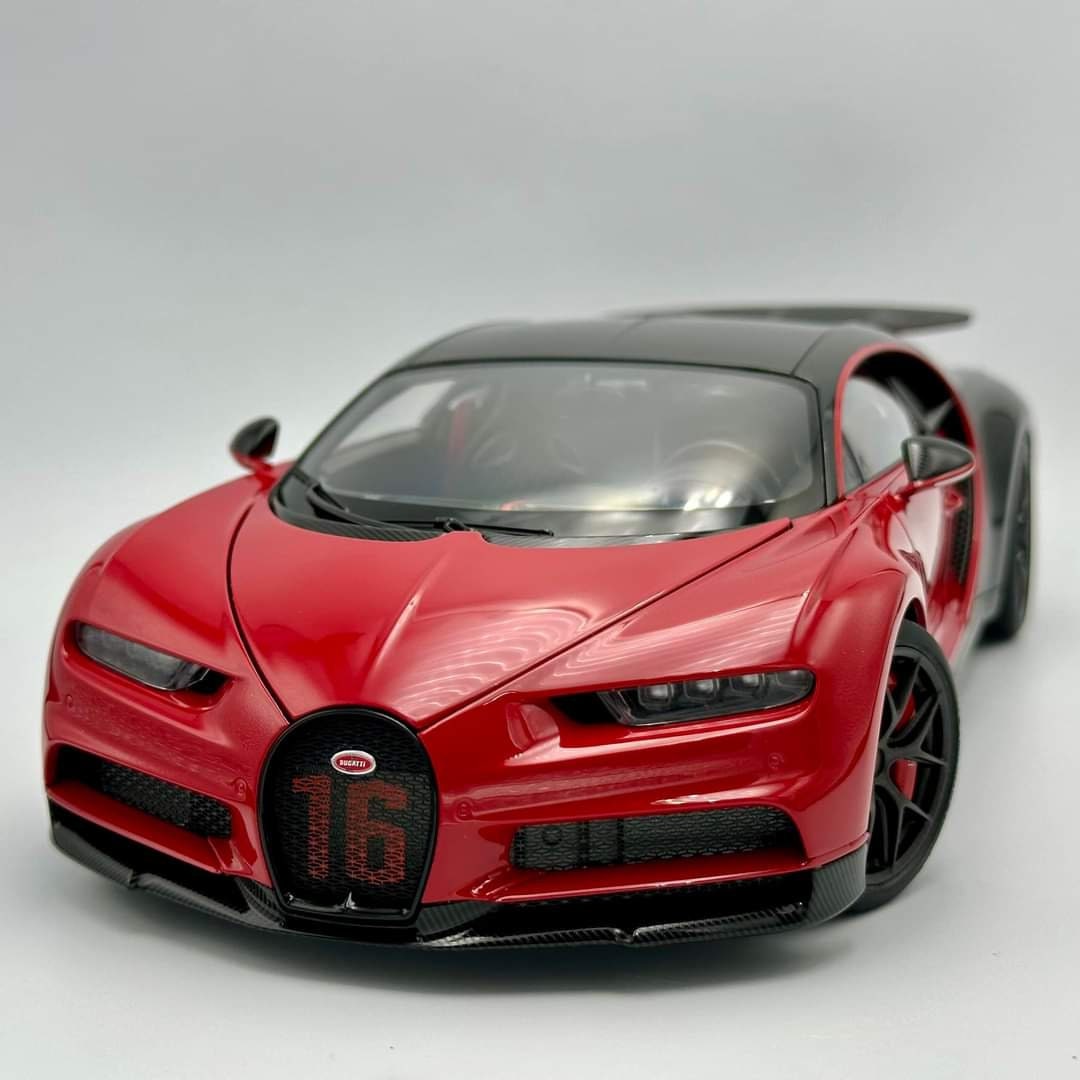 Autoart 1:18 Bugatti Chiron Sport italian Red/carbon - Etsy