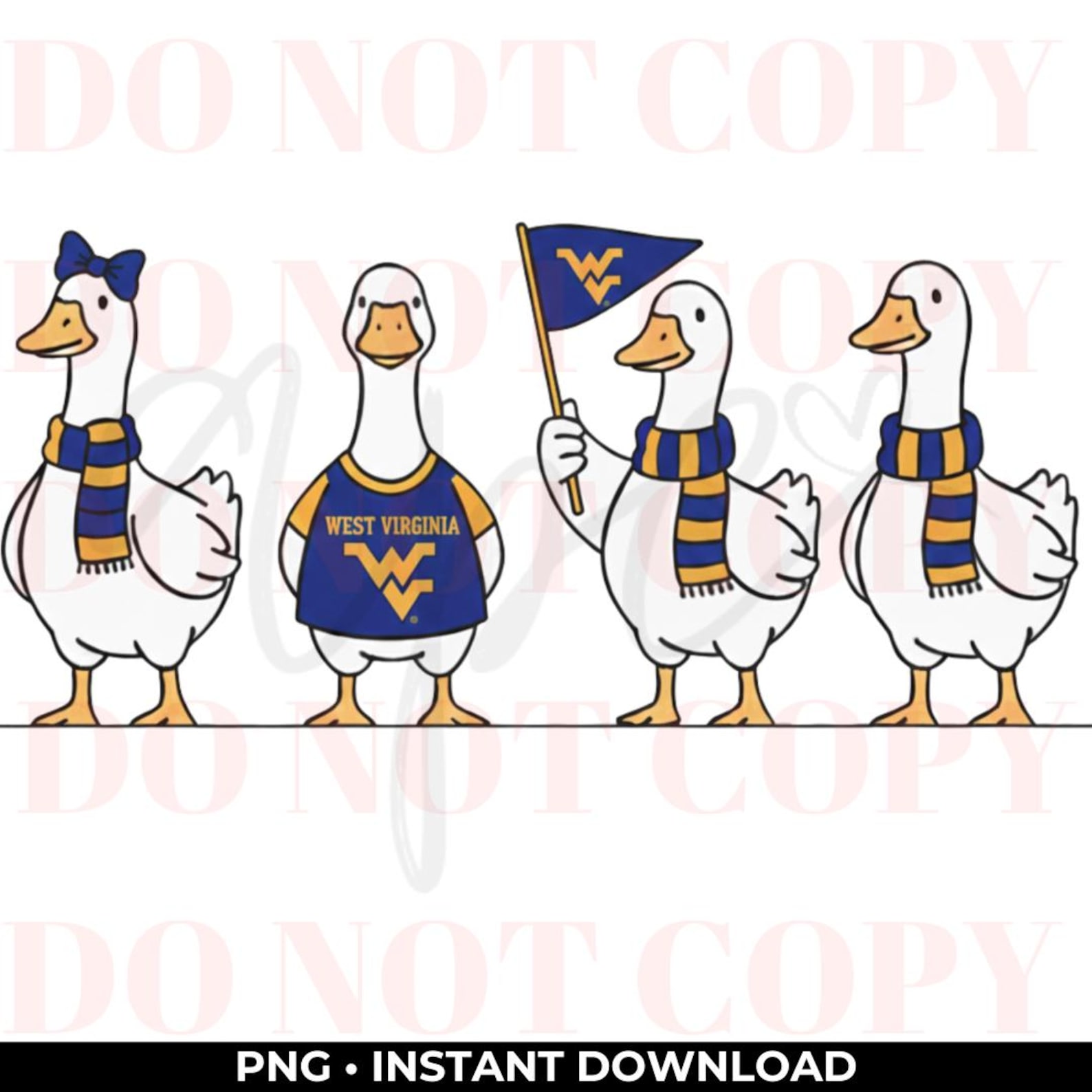 West Virginia Goose PNG ONLY - Etsy
