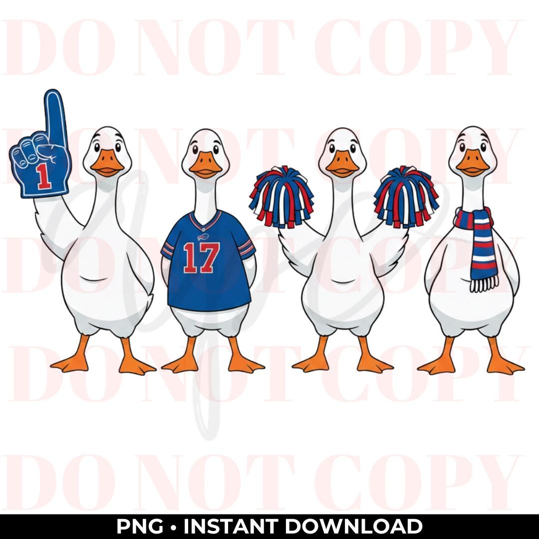 Buffalo Bills Goose PNG ONLY - Etsy