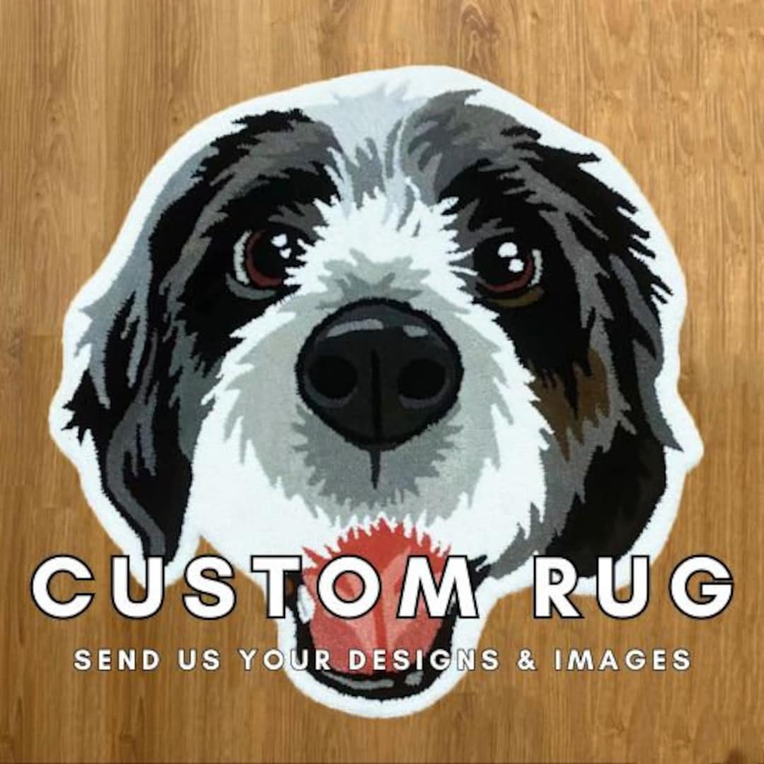 Custom Tuft Pet Rug Design Personalized Shape Design Custom Dog Cat ...