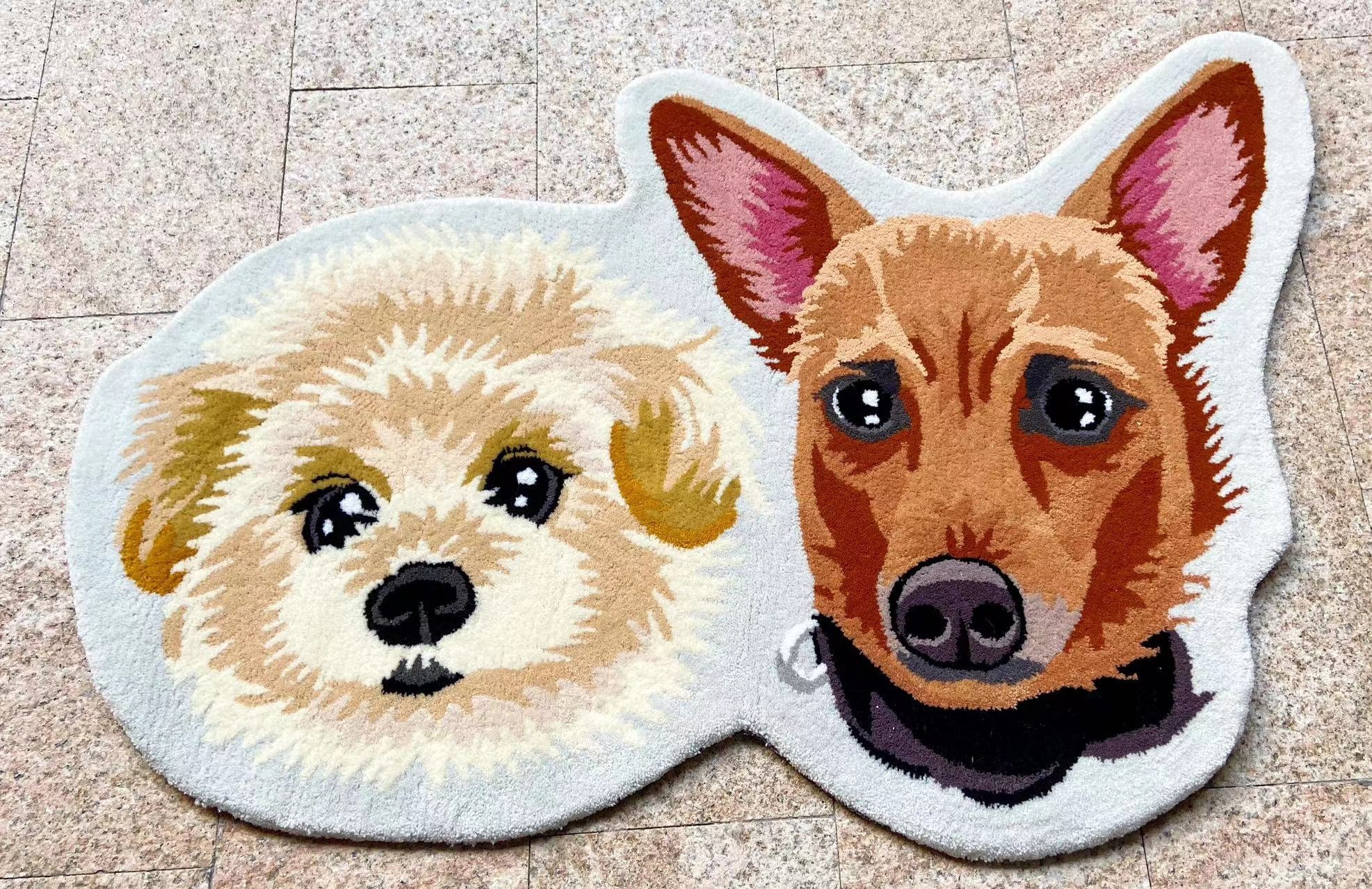 Custom Tuft Pet Rug Design Personalized Shape Design Custom Dog Cat ...