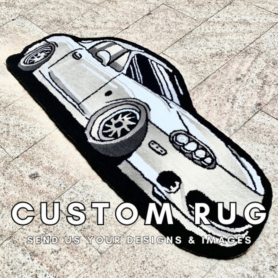 Custom Tuft Rug Design Custom Car Rug Personalized Shape Design Anime ...