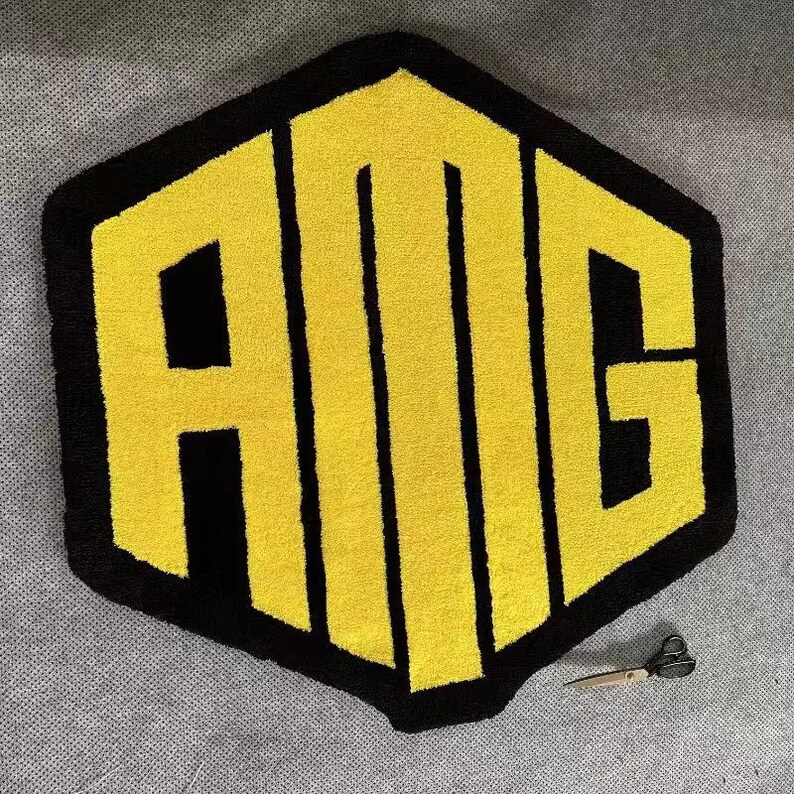 Custom Logo Tufted Rug Design Personalized Shape Custom Rug Business ...