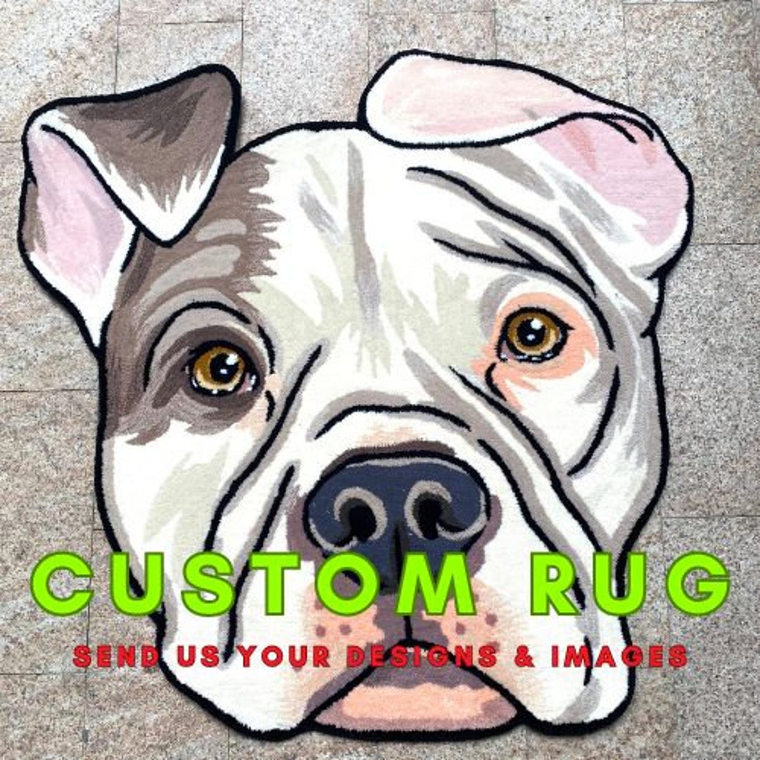 Custom Tuft Pet Rug Design Personalized Shape Design Custom Dog Cat ...