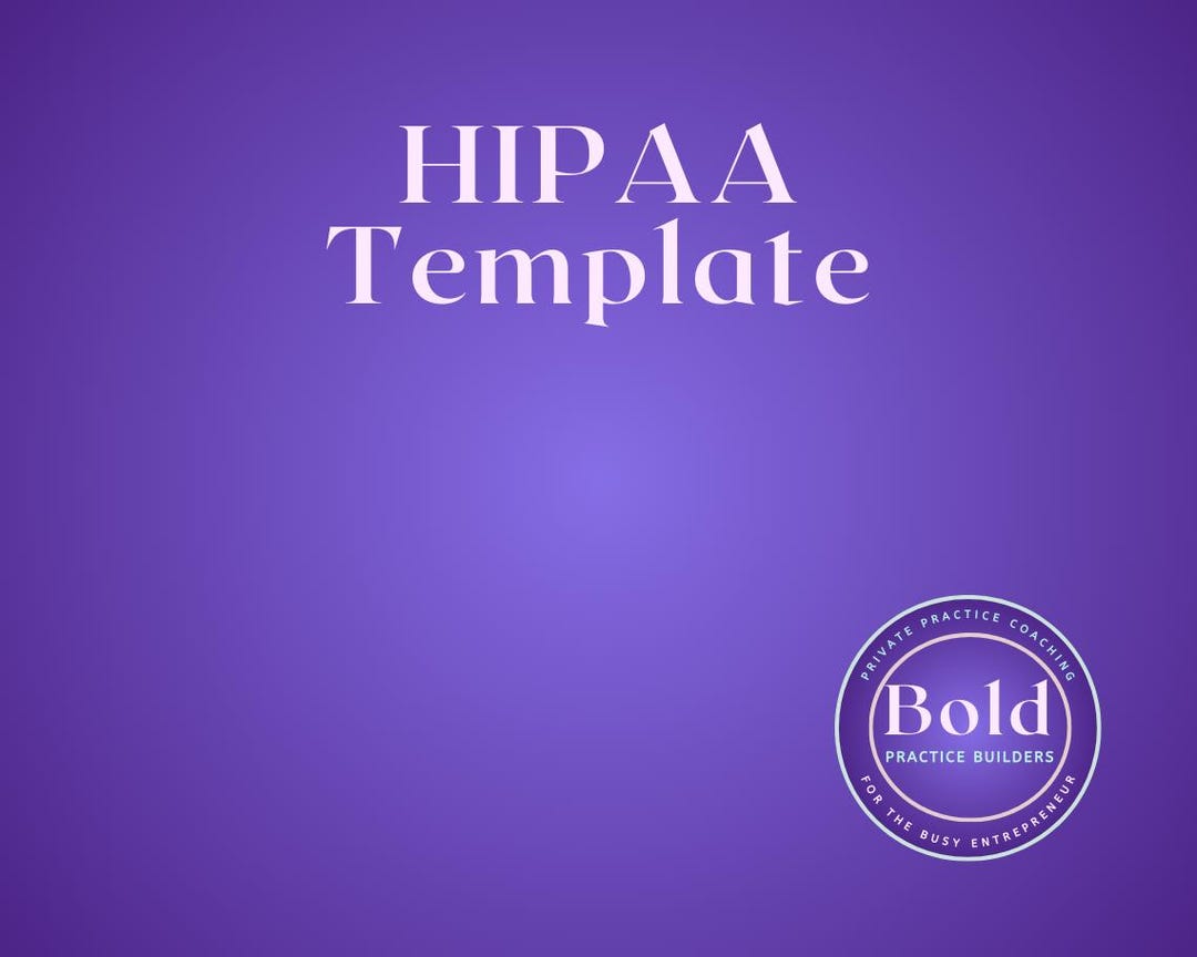 HIPAA Notification Form - Intake Packet - Done for You HIPAA Notice for ...