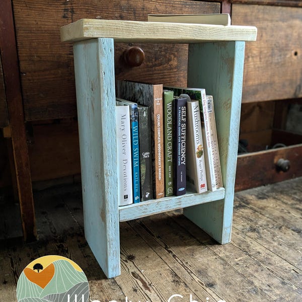 Rustic Bedside Table - Etsy UK