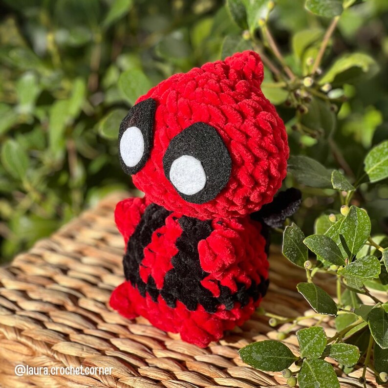 Mini Deadpool Crochet Plushie Deadpool Plushie - Aug 24th - Etsy