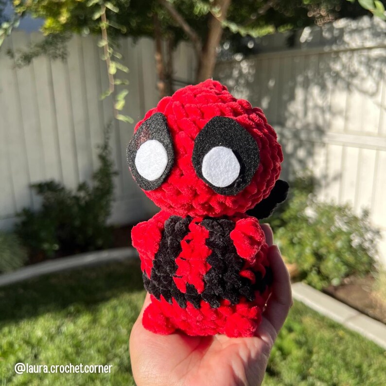 Mini Deadpool Crochet Plushie Deadpool Plushie - Aug 24th - Etsy