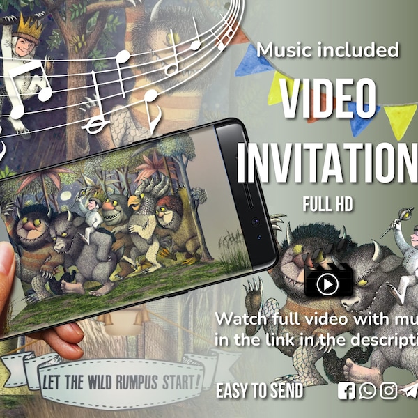 Where the Wild Things Are Invitations - Etsy
