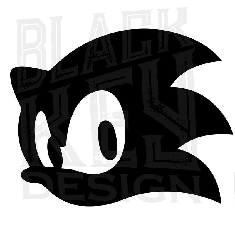 Sonic Silhouette - Etsy