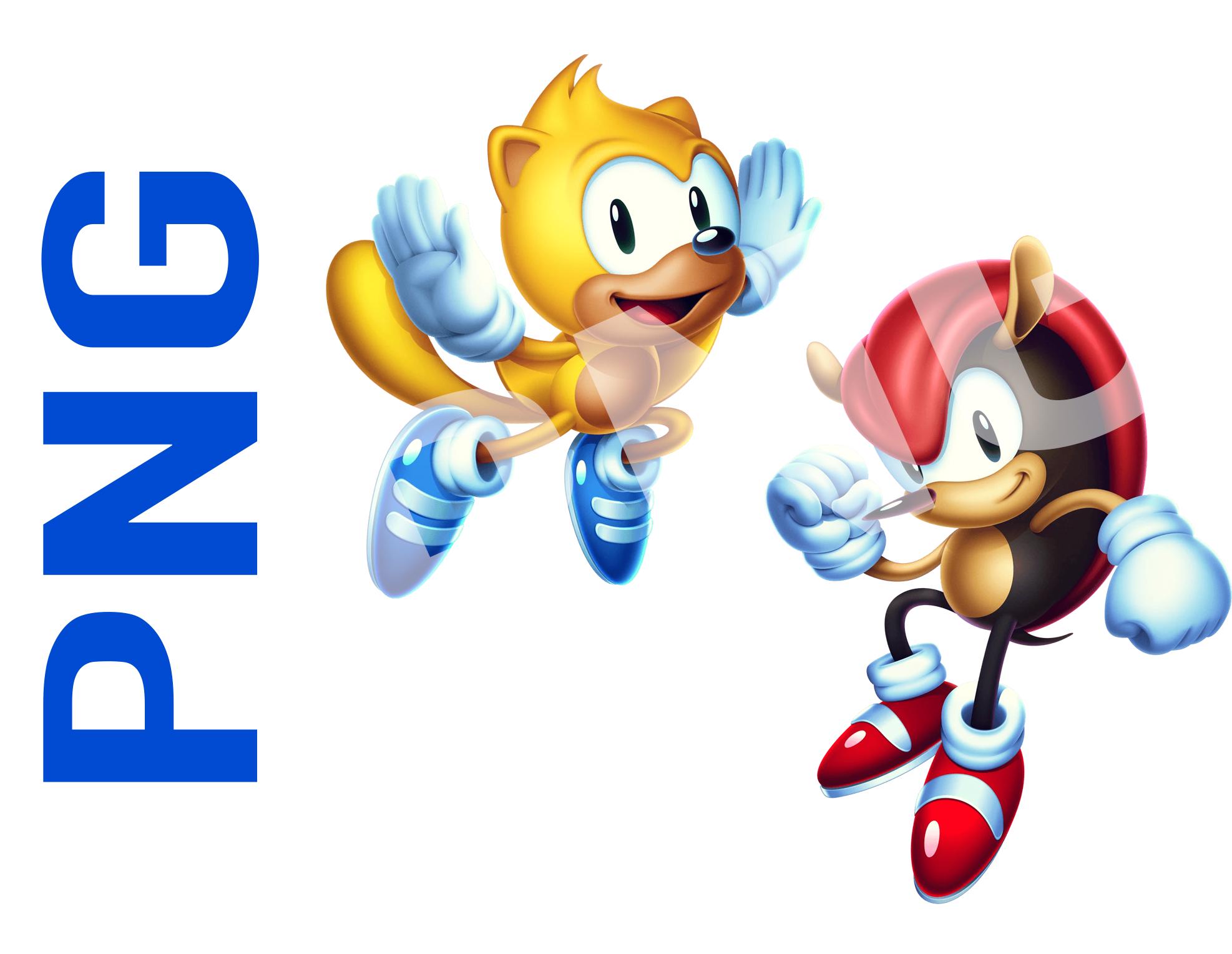 Sonic Mighty and Ray 2 Images Digital Download,png, Cricut Tshirt ...