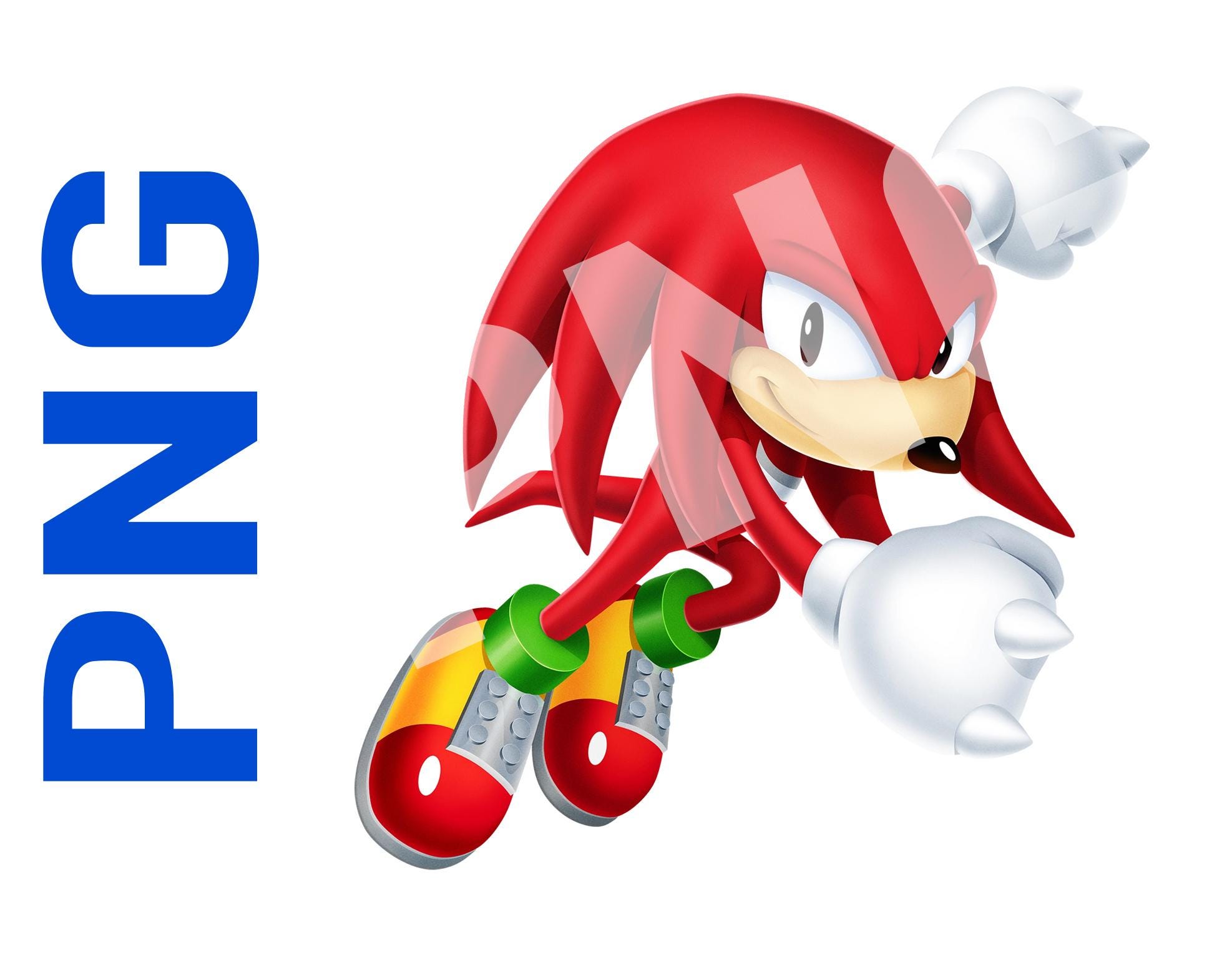 Sonic Knuckles Digital Download,png, Cricut Tshirt Sublimation, Vinyl ...