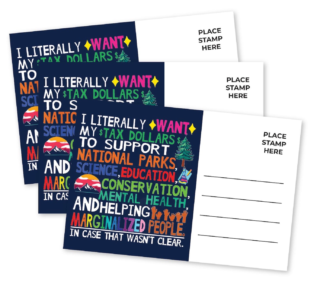 Postcards for Voters Bulk Set Uncoated Smear Free Blank Back Political ...