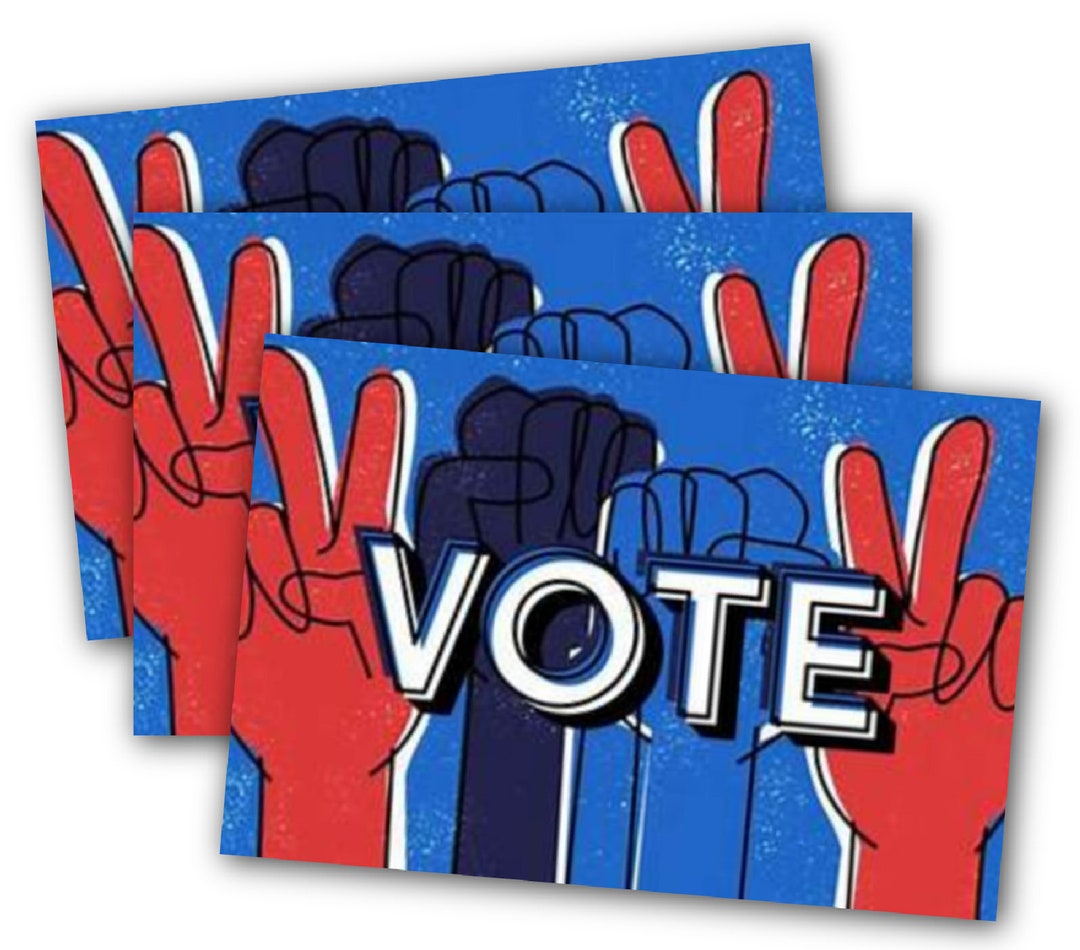 Get Out and Vote Postcards Uncoated United States Postcards Set Voter ...