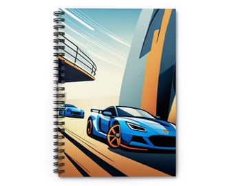 Spiral Notebook - Race Car - Vrrroom! - Ruled Line Boy's Notes - Etsy