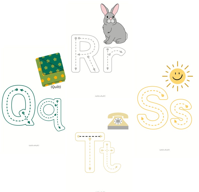 Traceable ABC Print Outs Homeschool Abc's - Etsy