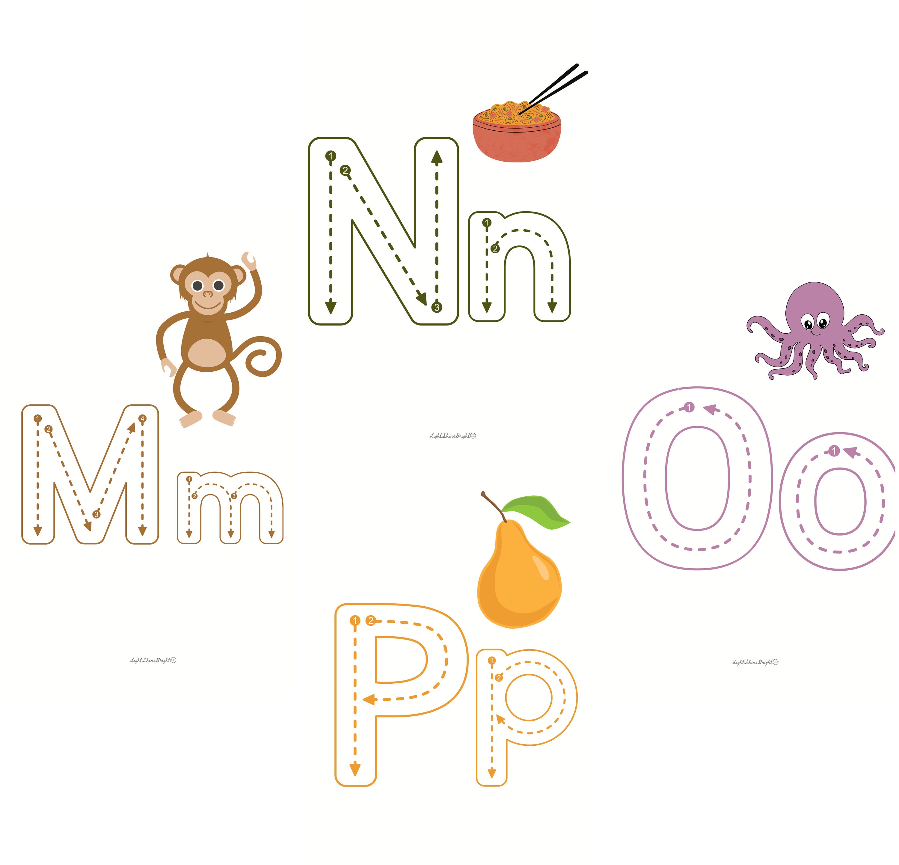 Traceable ABC Print Outs Homeschool Abc's - Etsy